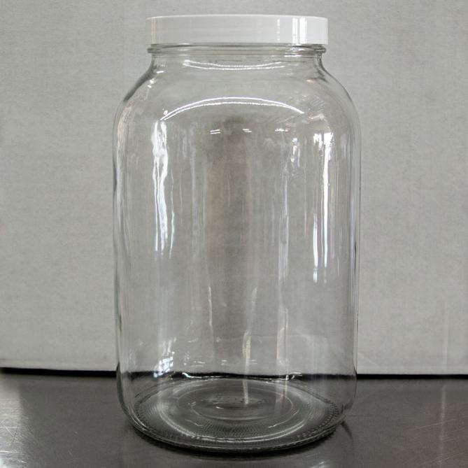 1 Gallon Glass Wide Mouth Kimchi bottle 128oz - Savvy Supply